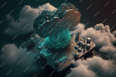 Premium Ai Image Cloud Computing Technology Concept
