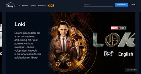 Disney Hotstar Clone Codesandbox