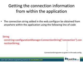Database Connectivity In Asp Net