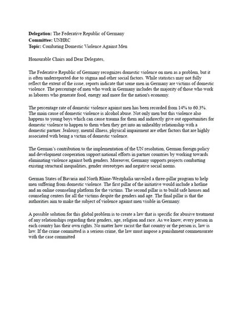 Policy Statement Germany Pdf