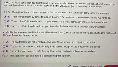 solved use the given data set to complete parts a through