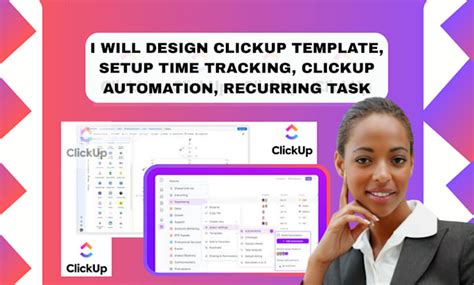 design clickup template setup time tracking clickup automation