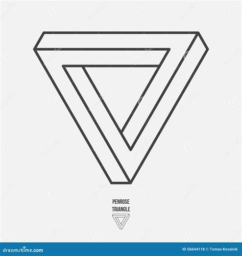 Penrose Triangle Stock Vector Illustration Of Pattern 56644118