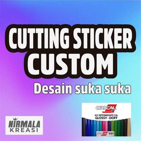 Jual Cutting Sticker Custom Stiker Sticker Logo Motor Mobil Komunitas Kota Depok Nirmala