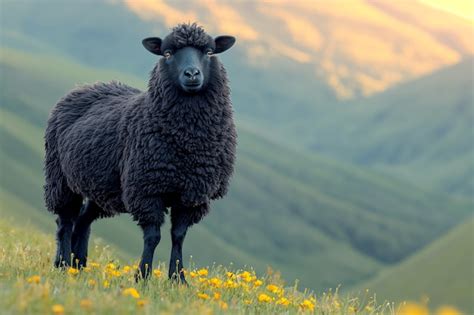 Ritratto Della Pecora Nera Foto Gratis