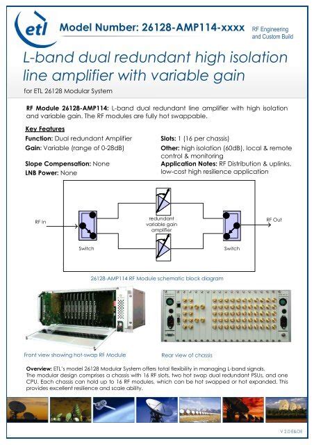 Download Datasheet ETL Systems