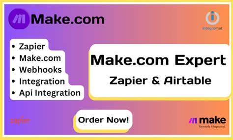 Setup Make Com Automation Api Zapier Make Com Scenario Integration Zap N8n By James Marii Fiverr