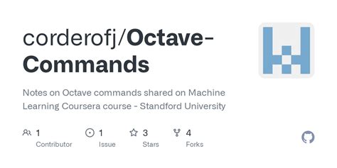 Github Corderofjoctave Commands Notes On Octave Commands Shared On