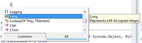 Did You Know Vb Intellisense Now Filters As You Type Lisa Feigenbaum Visual Basic Blog