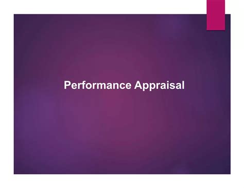 Performance Appraisal Methods Ppt