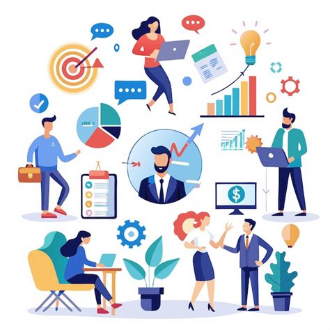 Business Teamwork Concept Office Collaboration And Strategy Illustration Premium Ai Generated