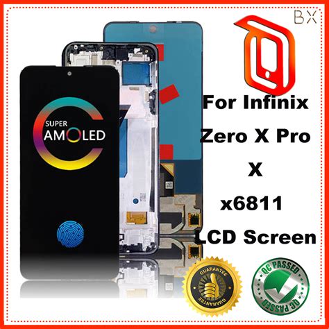 Original Amoled For Infinix Zero X Pro X6811 X6811b Lcd Display Touch Screen Assembly For
