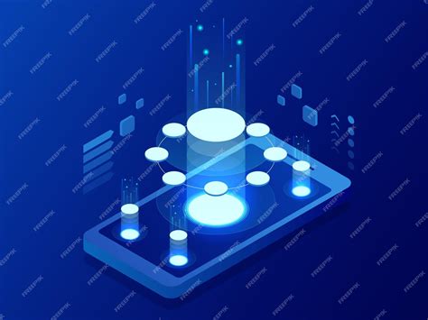 아이소메트릭 모바일 응용 프로그램 개념입니다 프로그래밍 및 코딩 기술 개념 개발 Ux Ui 사용자 인터페이스 및 사용자 경험