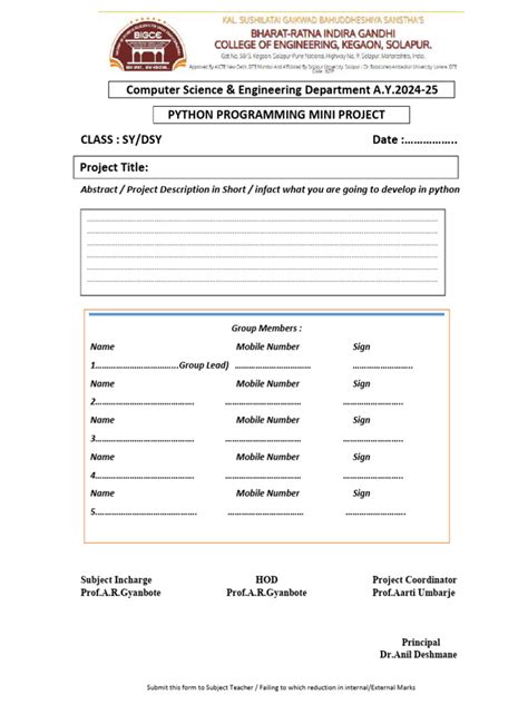 Python Mini Project Form Pdf Computer Security Security