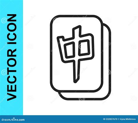 Linear Mahjong Icon From Activity And Hobbies Outline Collection Thin Line Mahjong Vector