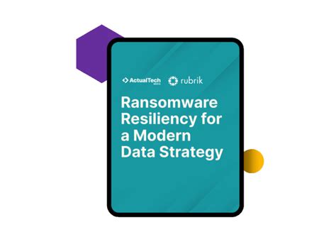 ransomware resiliency for a modern data strategy business brief