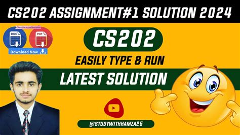 Cs202 Assignment No 1 Solution 2024 Cs202 Assignment Cs202 Solution