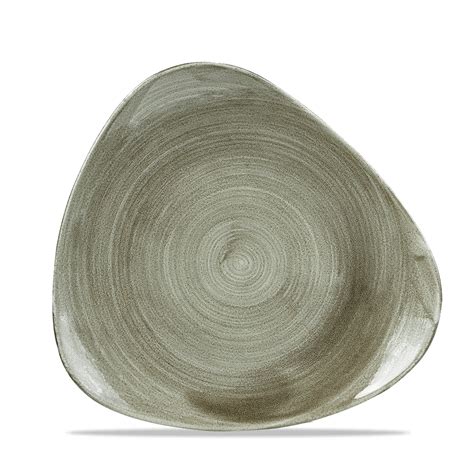 Churchill Patina Burnished Green Triangle Plate 245cm
