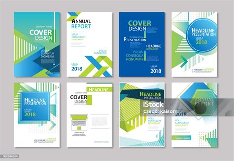 블루 커버 브로셔 전단지 연례 보고서 디자인 레이아웃 서식 파일 집합입니다 비즈니스 잡지 프레 젠 테이 션 포트폴리오 포스터 기업 배경 사용 합니다 전단지에 대한 스톡 벡터