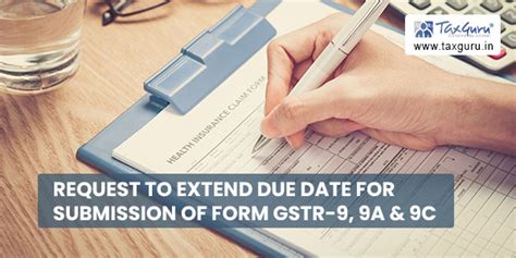 Request To Extend Due Date For Submission Of FORM GSTR 9 9A 9C