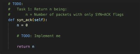 Solved I Am Analysing A Pcap File Using Python And