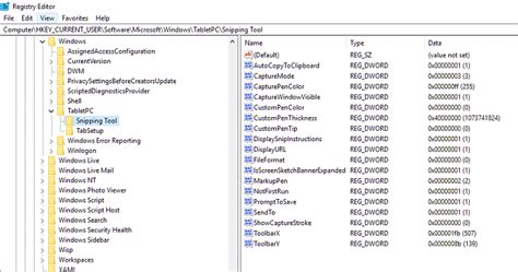 Snip Tool Registry Enties Request Solved Windows Forums