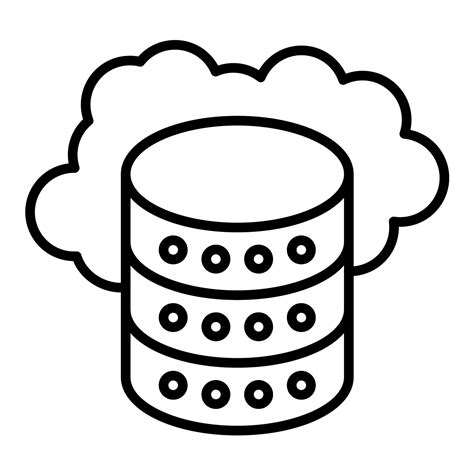 Cloud Storage Line Icon 14808451 Vector Art At Vecteezy
