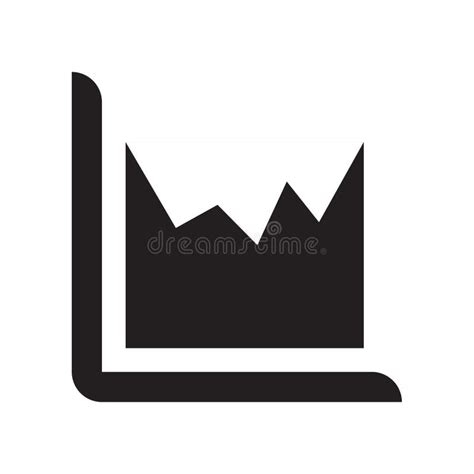 Spike Chart Icon Vector Sign And Symbol Isolated On White Background