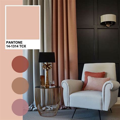 Earthy Pink And Terracotta Living Room Decor Curtains For Peach Walls