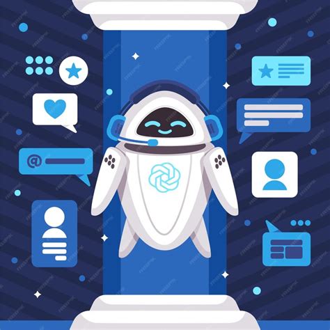 Premium Vector Concept Of A Multi Tasking Smart Chatbot