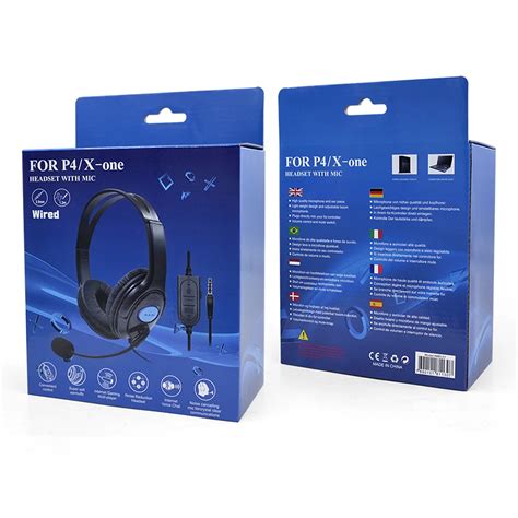 Black Wired Mic Headset Gaming Headphone For Ps Alibaba Com