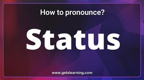 status pronunciation the 3 ways to pronounce status correctly youtube