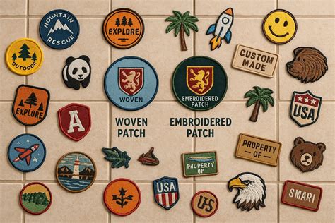 Woven Vs Embroidered Patch Differences Monterey Company