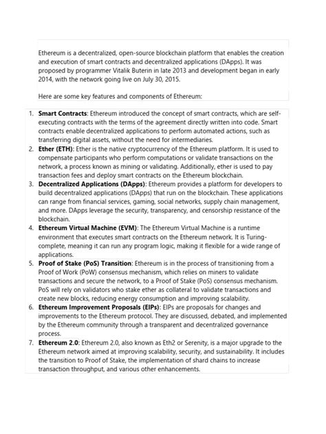 Ethereum Pdf Computing Computer Science