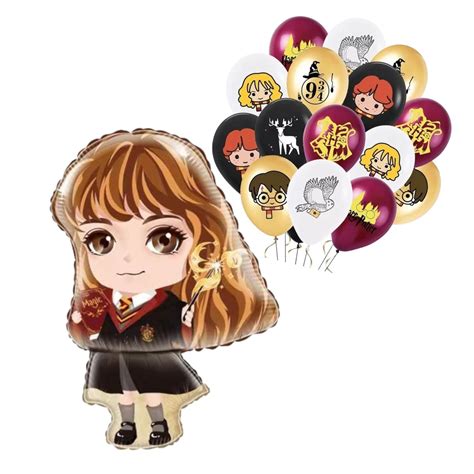 Set Globo A Aluminio L Tex Cumplea Os Hermione Granger Harry Potter Tu Fiesta A Un Click