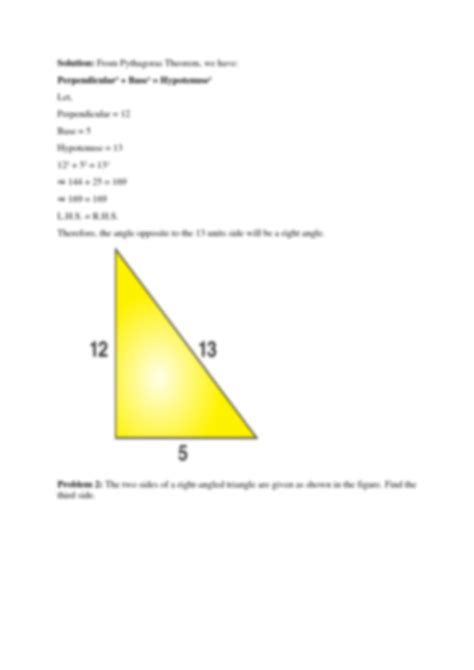 SOLUTION Pythagoras Theorem Studypool SOLUTION Pythagoras Theorem Studypool