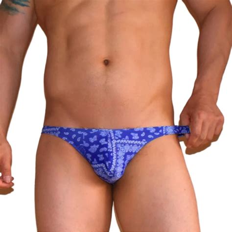 Mens Deep Sea Bulge Swim Bikini Briefs Sexy Mens Bathing Suits