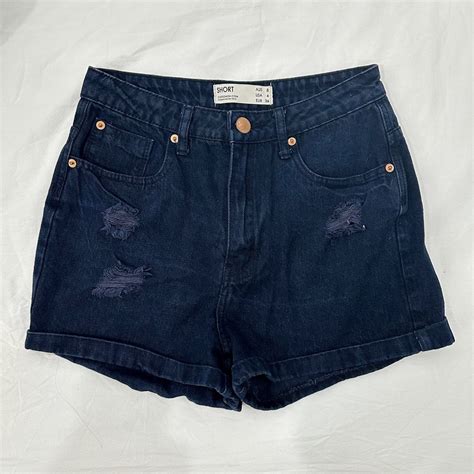Cotton On High Waist Denim Jeans Short 27 28 On Carousell
