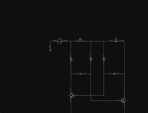 Schematic For Example Simulation Of Astable Multivibrator Circuit