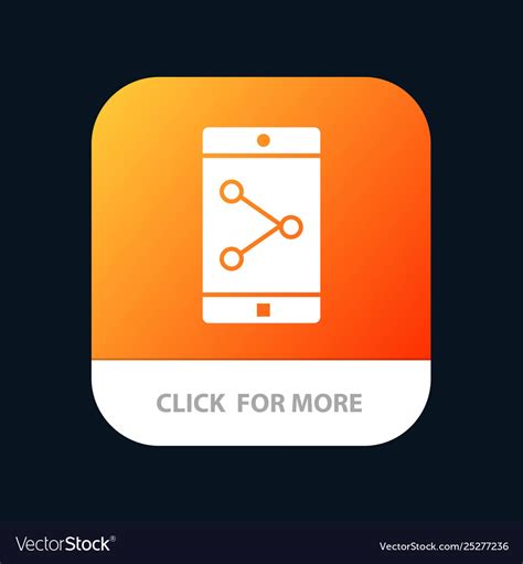 App Share Mobile Application Royalty Free Vector Image