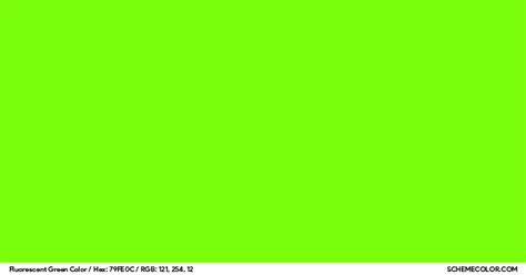 Fluorescent Green Color Colors