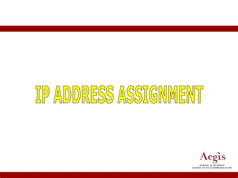 Basics Of Ip Addressing Pptx