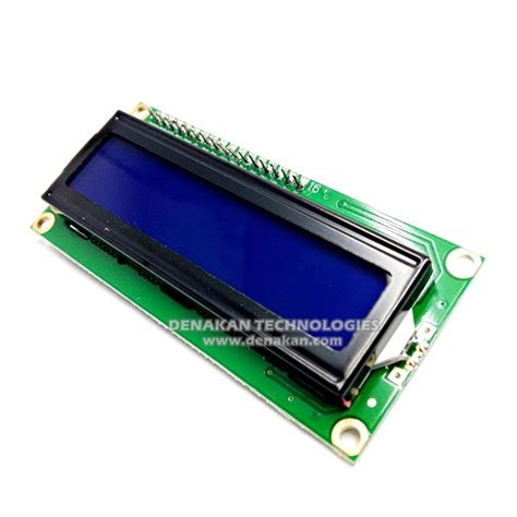 Blue LCD 162 With I2C Interface Denakan Technologies