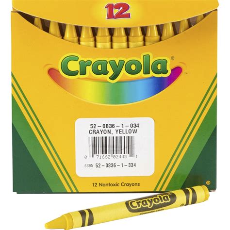 Crayola Bulk Crayons Yellow 12 Pack Velocity Business Products