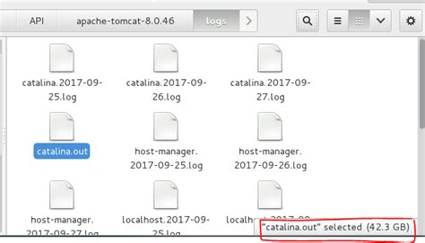 Java Tomcat Catalinaout Is 40gb Stack Overflow