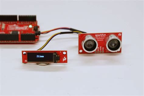 Display Distance Measurements On An Oled Sparkfun Learn