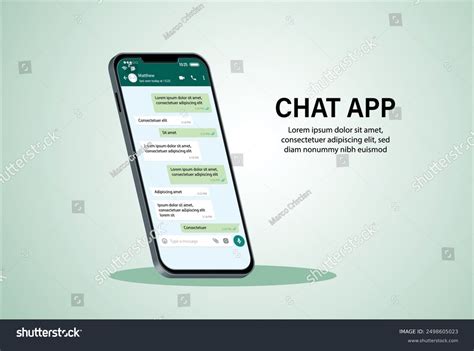 Mobile Chat App Ui Ux Concept Stock Vector Royalty Free 2498605023