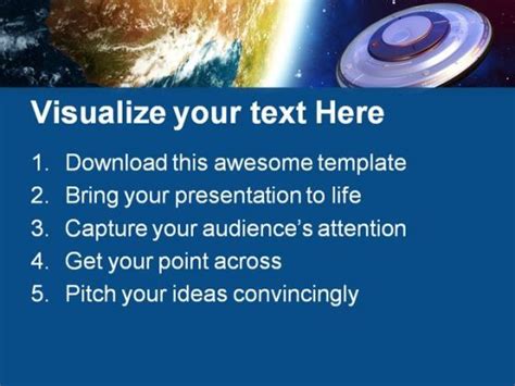 Ufo Invasion Globe Powerpoint Templates And Powerpoint Backgrounds 0811