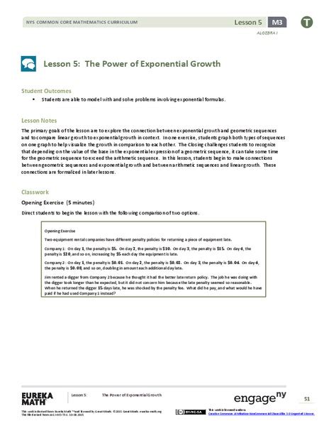 The Power Of Exponential Growth Lesson Plan For 9th 10th Grade Lesson Planet