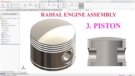 Solidworks Tutorial Piston For Radial Engine Assembly Exercise No